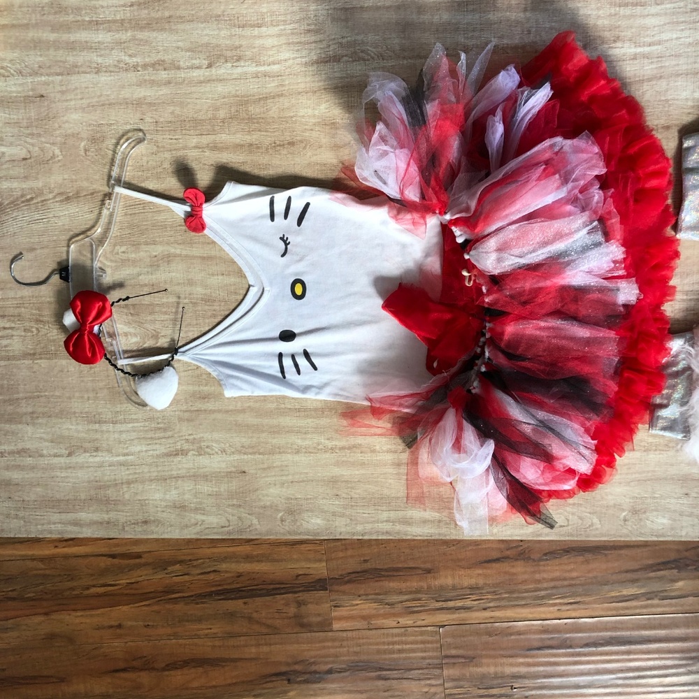 Hello Kitty Dancer Rave Halloween Costume Fluffies - Gem